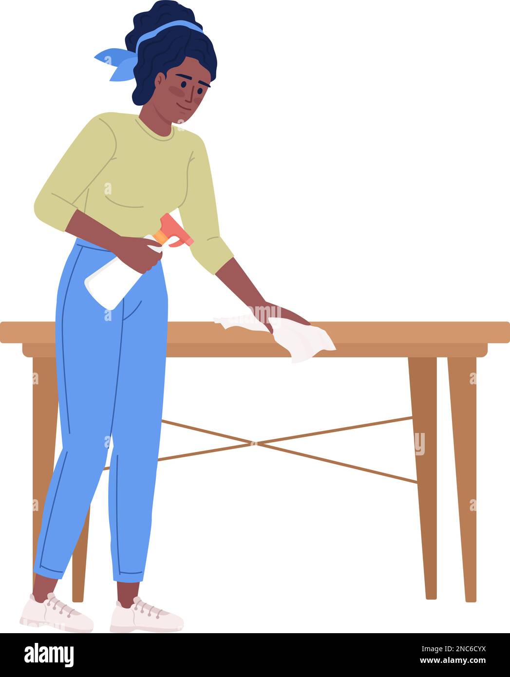 American table with cloth Cut Out Stock Images & Pictures - Alamy