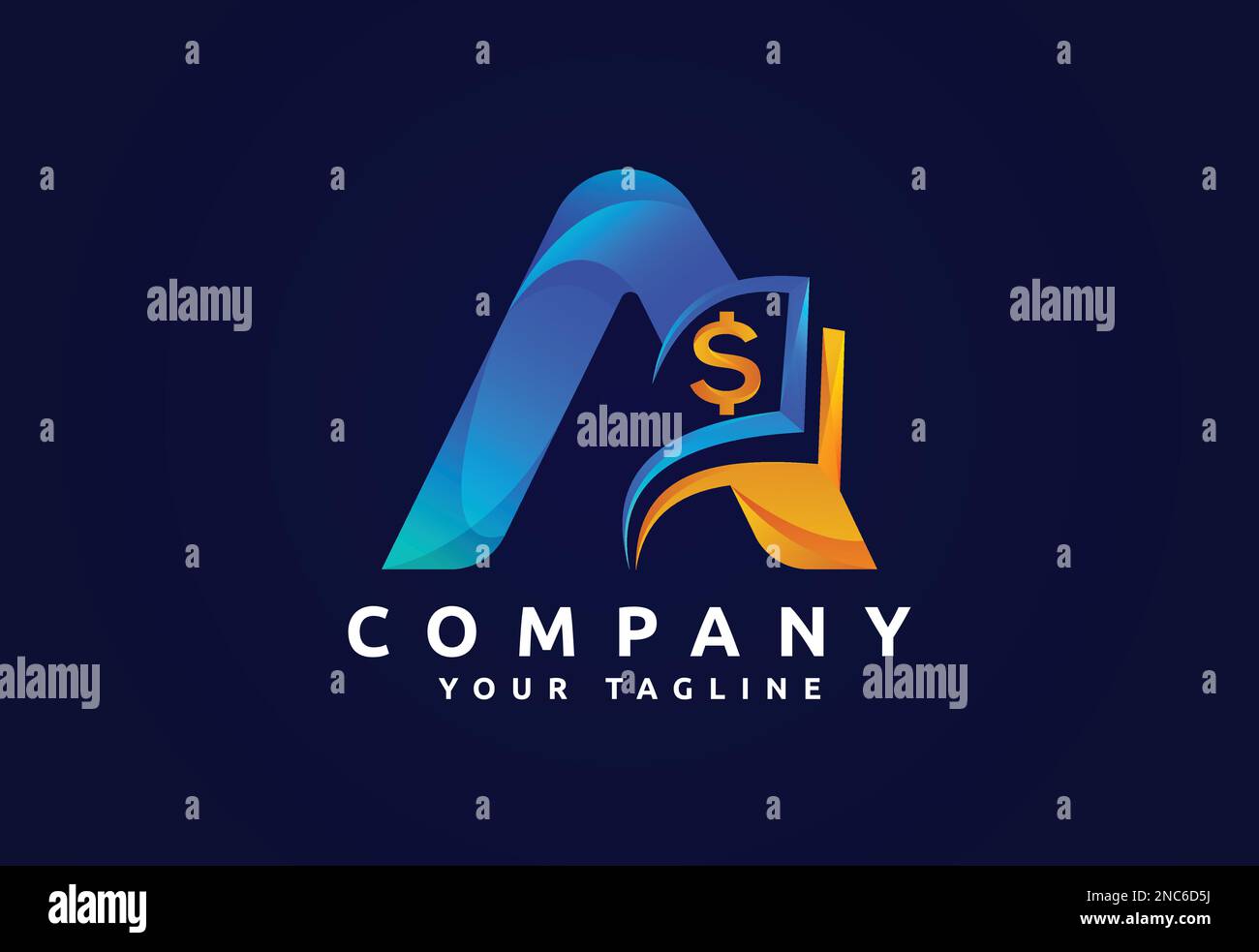 Accounting financial gradient logo, Financial Advisors logo design ...