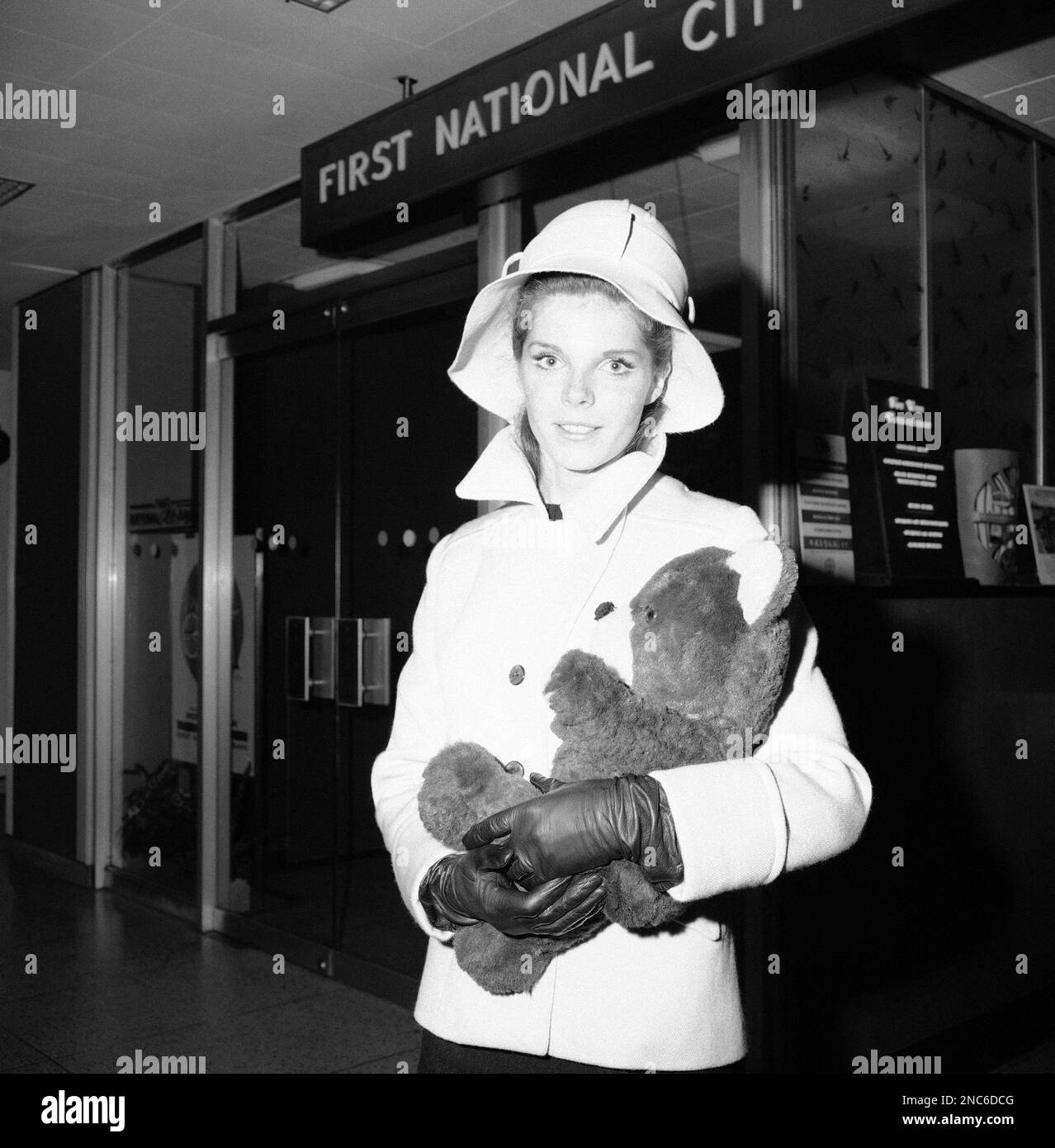 British actress Samantha Eggar arrived from London at New York’s ...