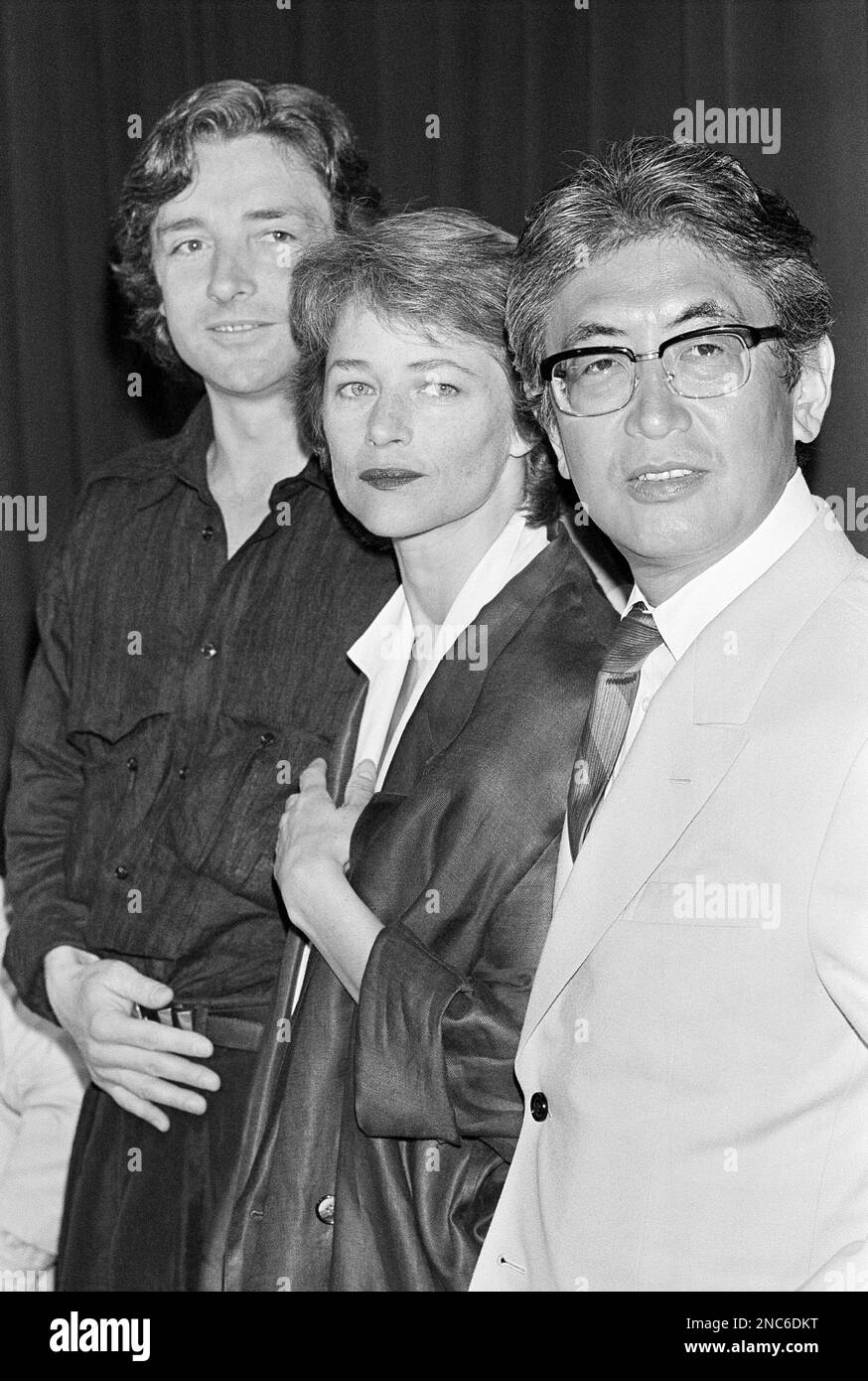 Japanese film director Nagisa Oshima, right, who’s film “Max My Love ...