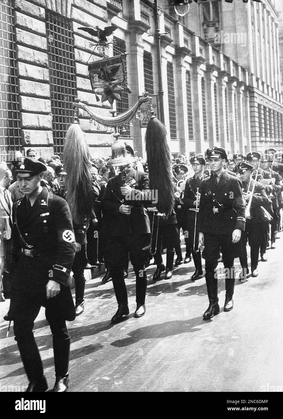 Members of Adolf Hitler’s inner circle of guards, these black-shirted ...