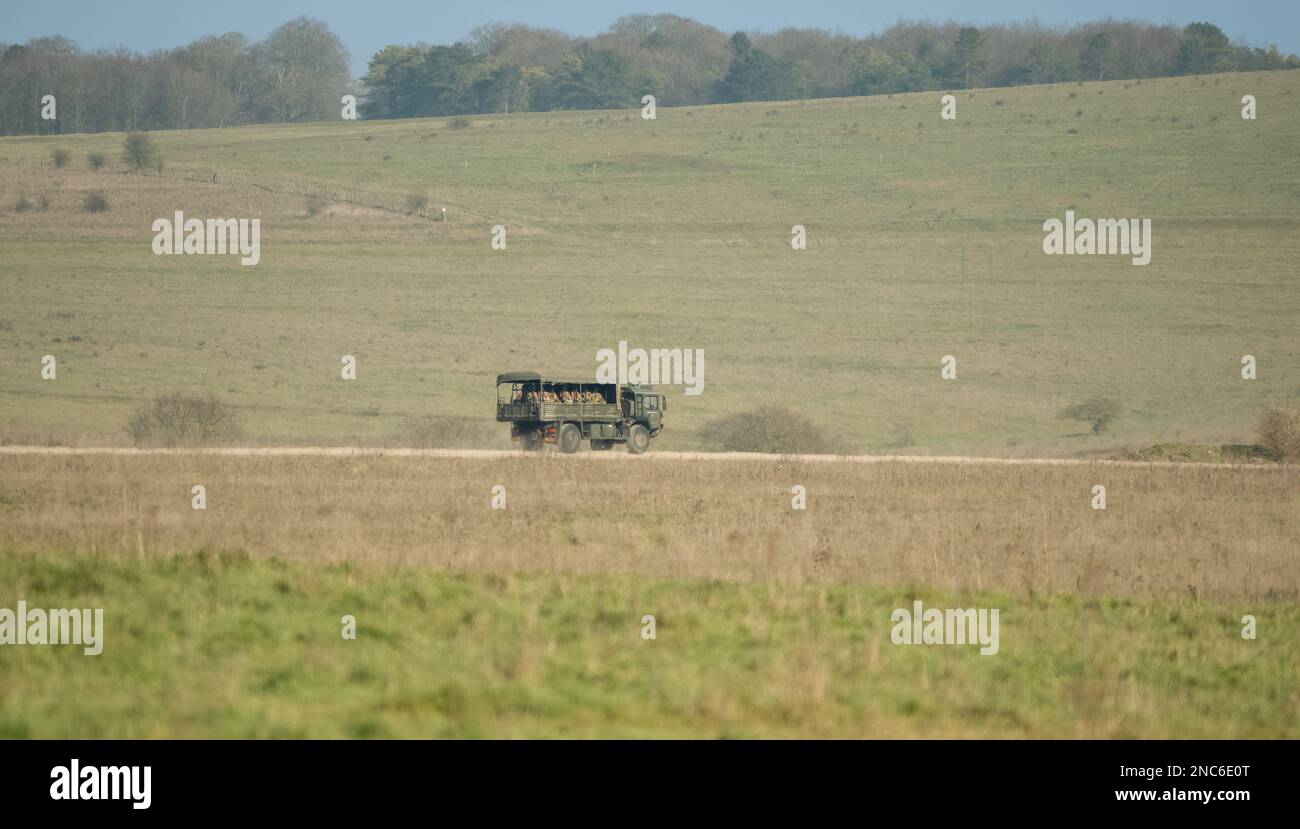 British army MAN SV 4x4 logistics lorry in action Stock Photo - Alamy