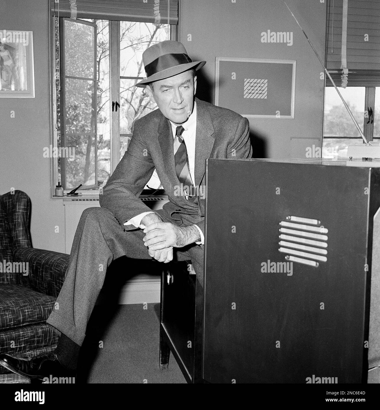 Actor James Stewart Making A Picture At 20th Century Fox “take Her