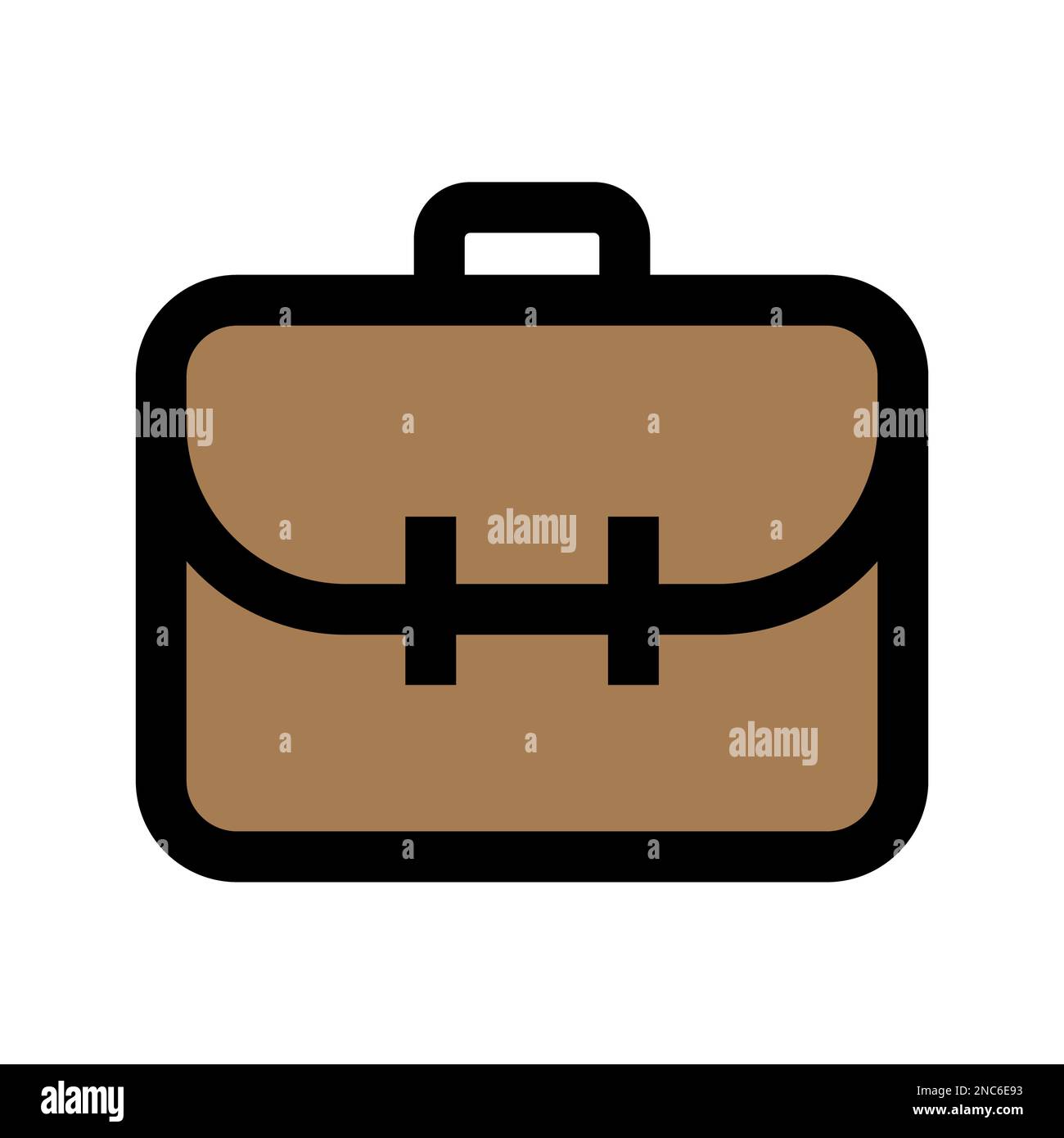 Portfolio icon line isolated on white background. Black flat thin icon ...