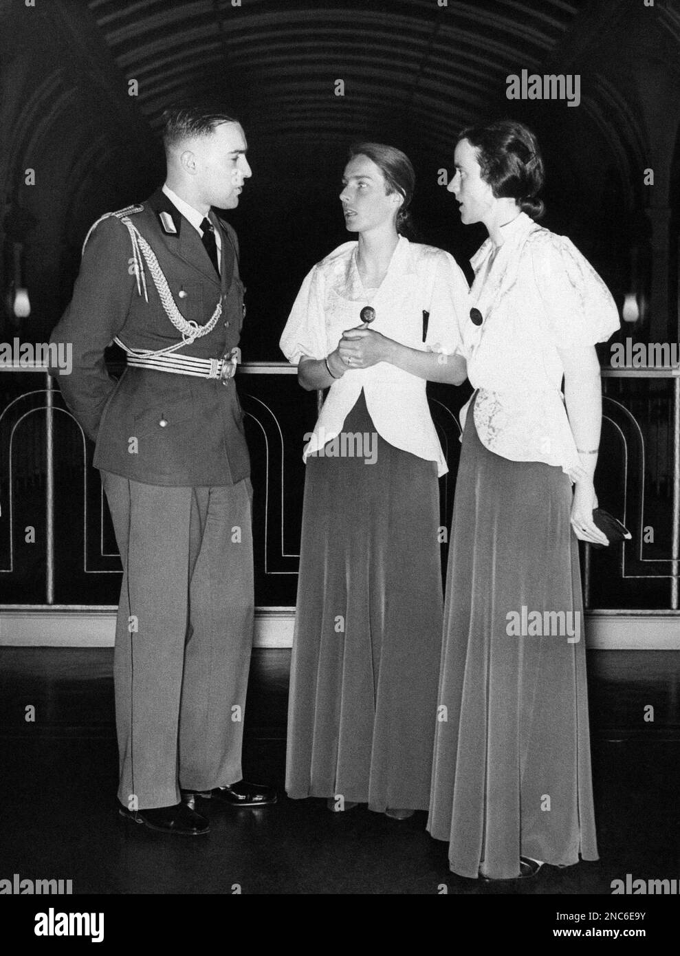 These are the gala uniforms for male and female members of the German ...