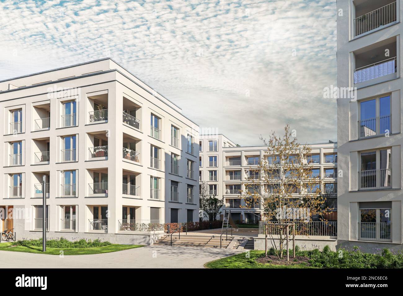 Residential area with ecological and sustainable green residential ...