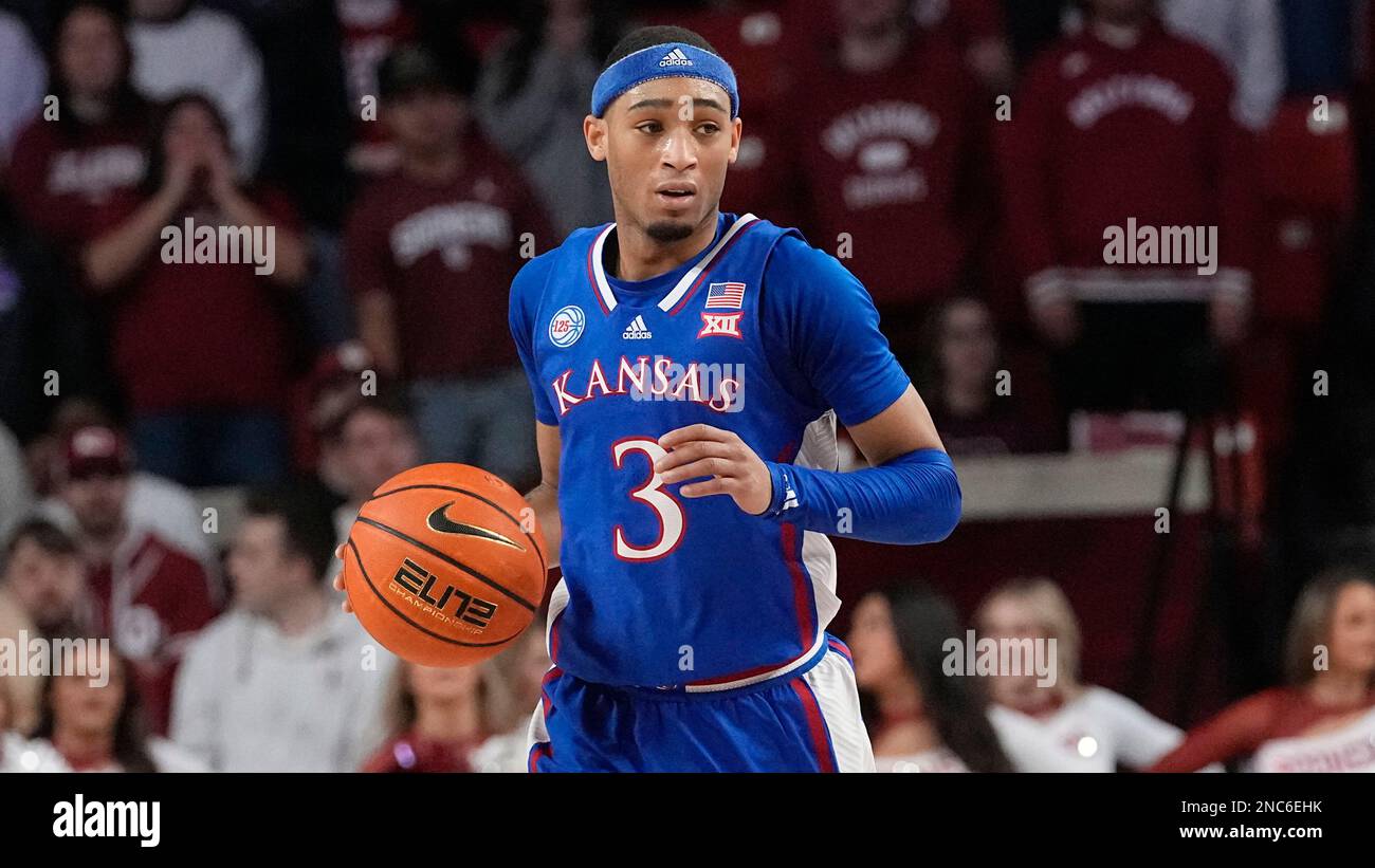 Kansas guard Dajuan Harris Jr. (3) during an NCAA college basketball ...