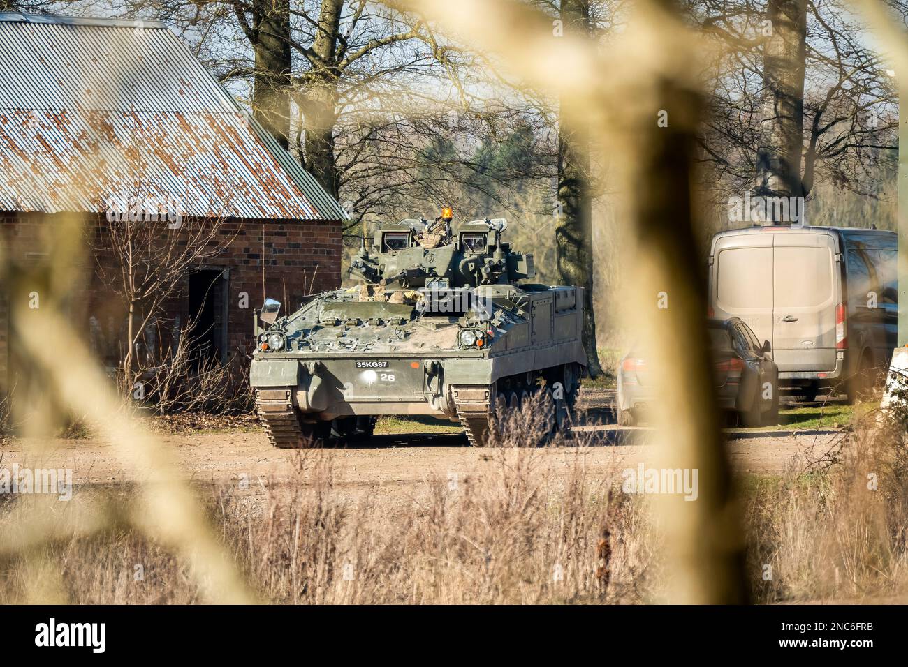 British army Warrior FV510 fighting vehicle Stock Photo - Alamy