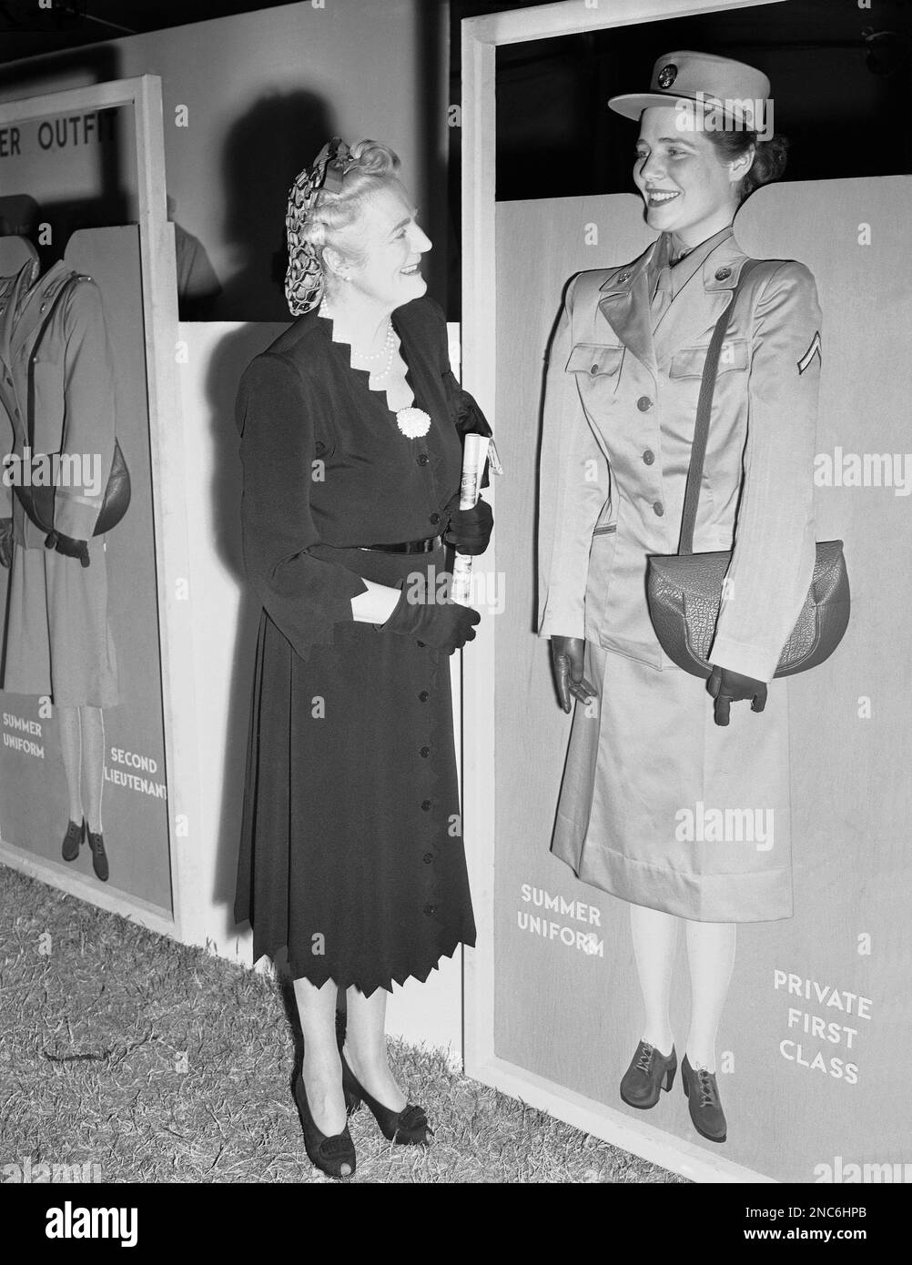 Mary Churchill, visiting the Army “Back the Attack” show in Washington ...