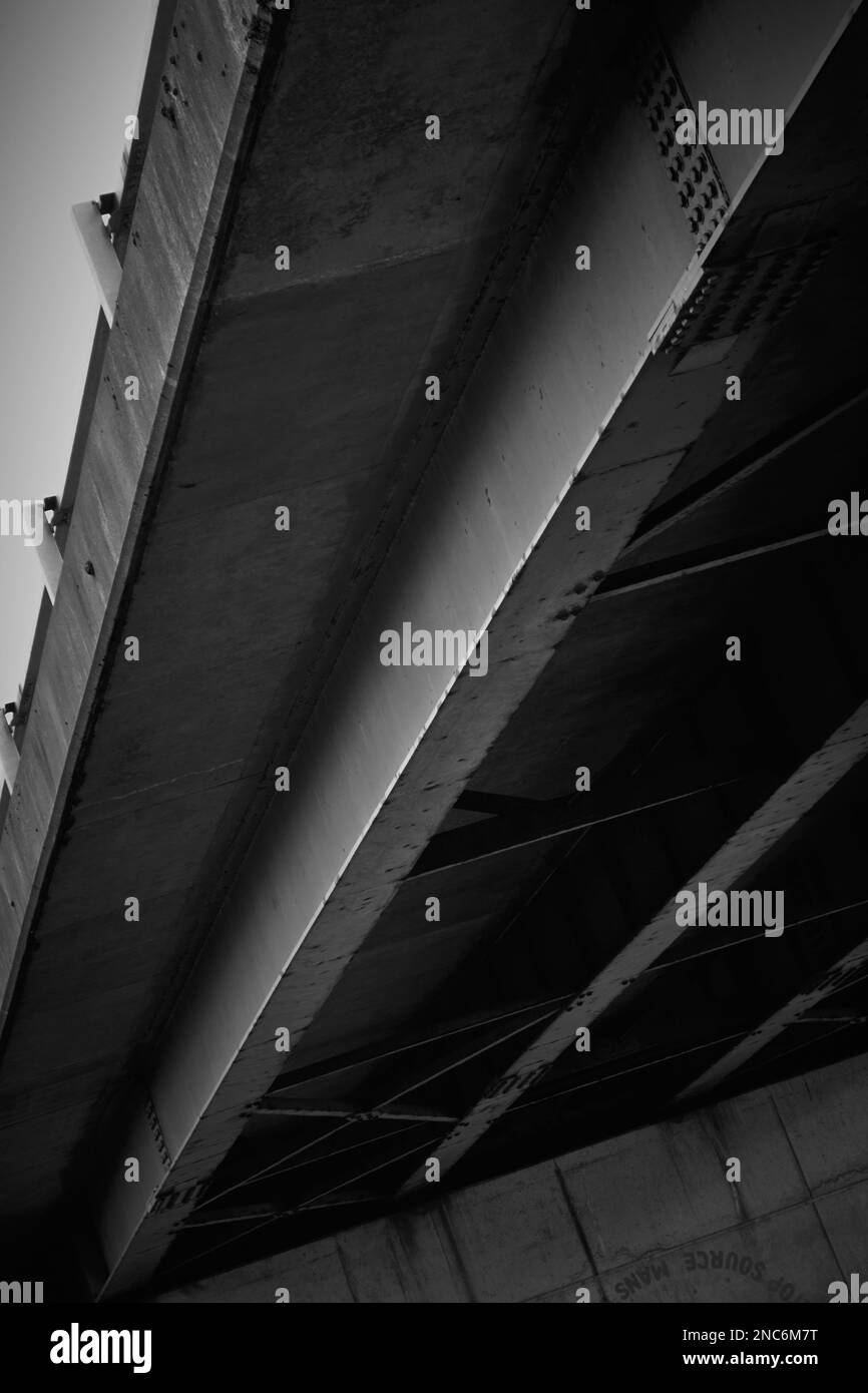 Concrete road steel Black and White Stock Photos & Images - Alamy