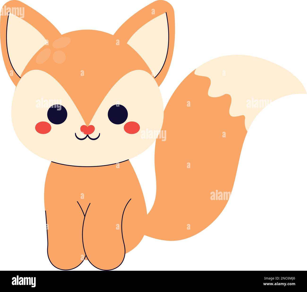 cute fox design Stock Vector Image & Art - Alamy