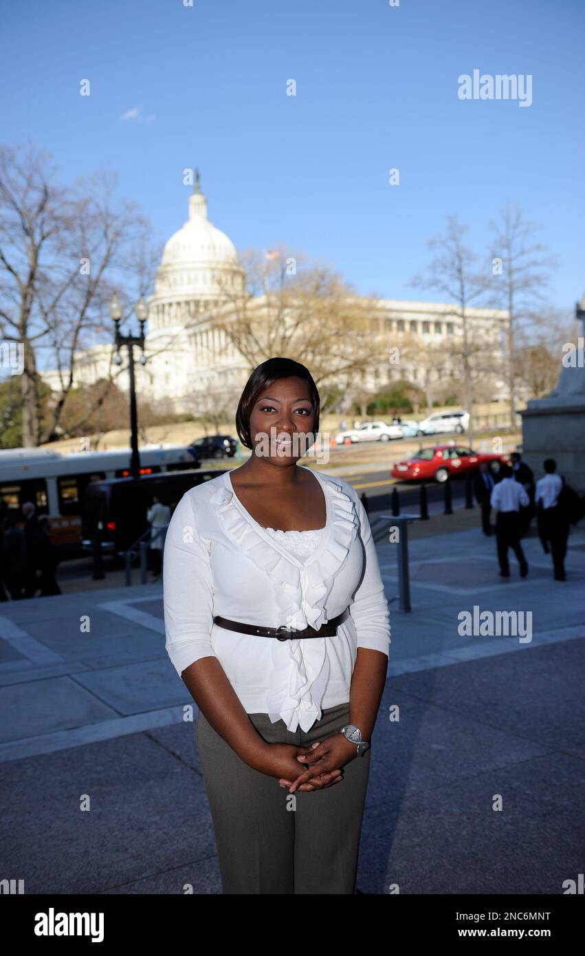 Top Chef contestant Tiffany Derry poses for a photo with the U.S ...