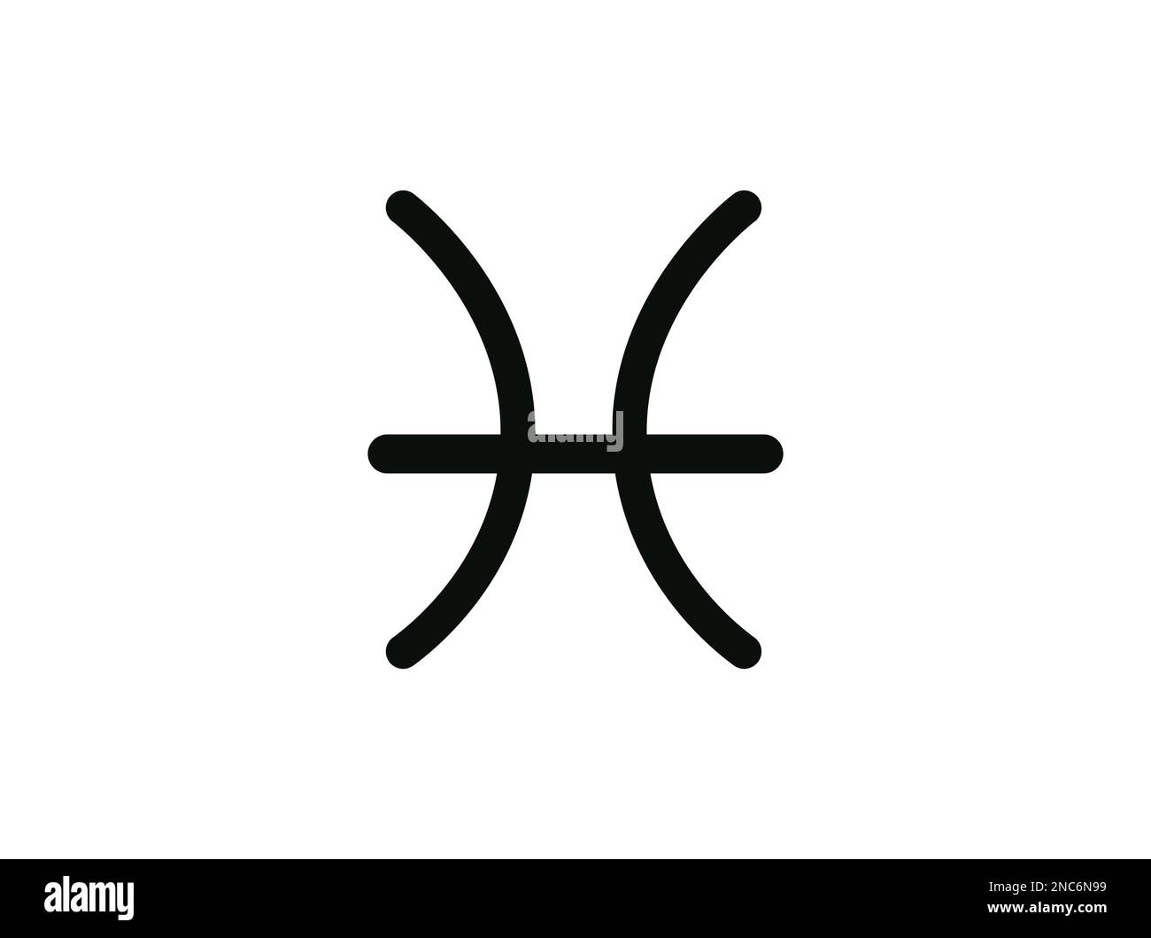 Simple pisces astrological sign. Concept of astrology Stock Vector ...