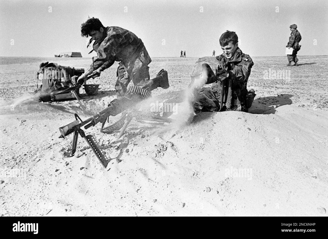 Two U.S. soldiers, members of the 101st airborne division based at Ft ...