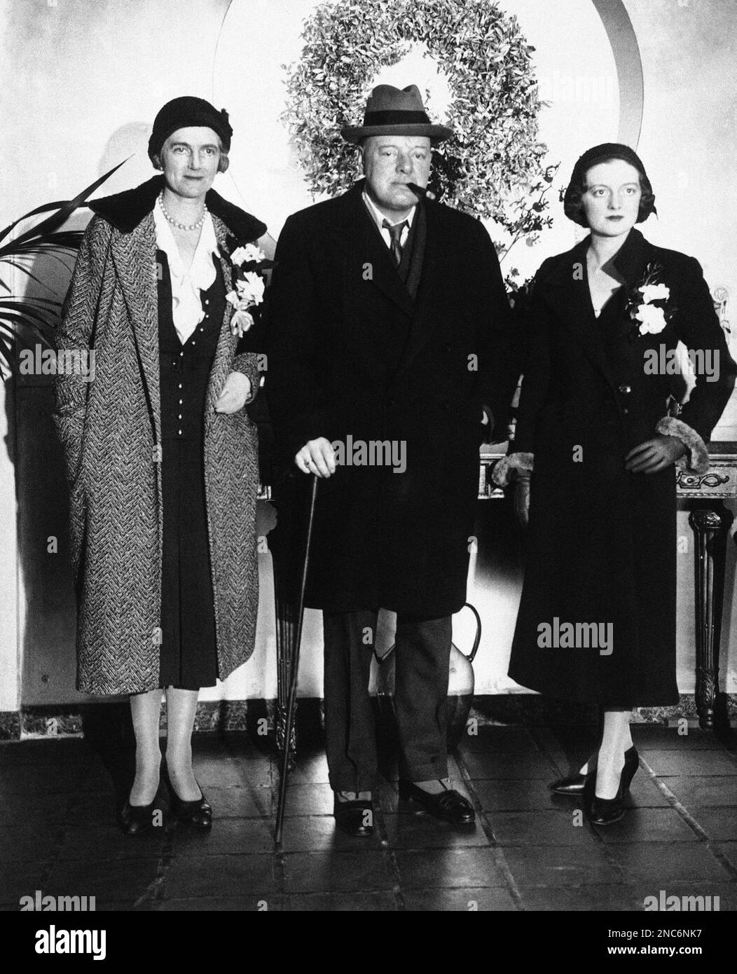 Winston Churchill, the British statesman, who was injured in an ...