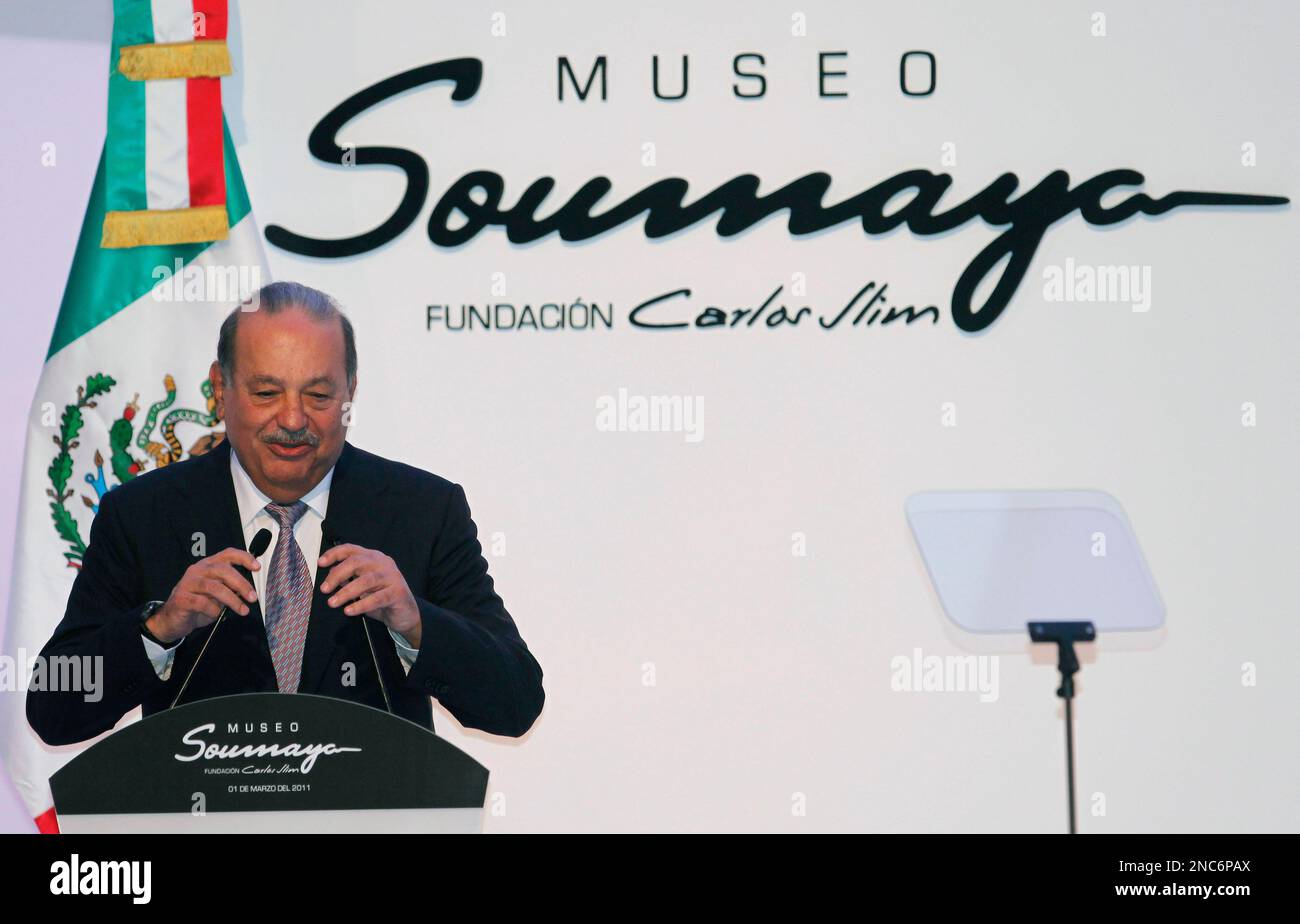 Mexican telecom tycoon and world's richest man Carlos Slim speaks ...