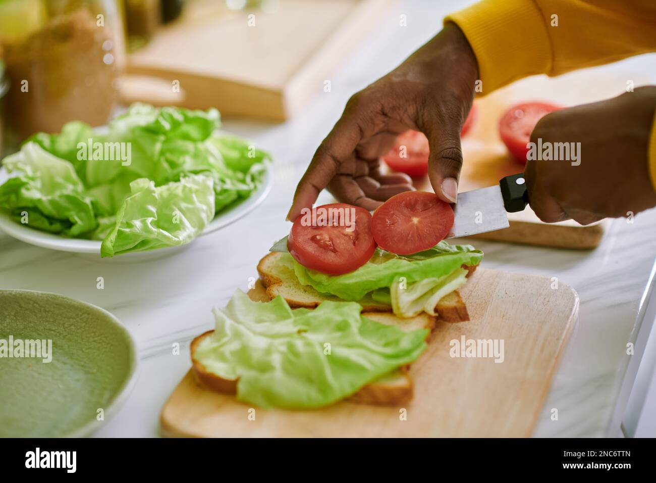 Lunch making hi-res stock photography and images - Alamy