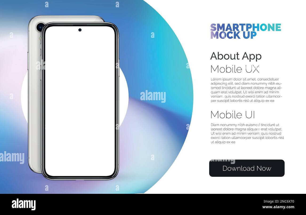 3d smart phone template for infographics, presentation or UI design ...