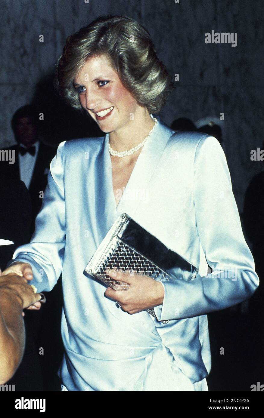 Princess Diana smiles at the premiere of the film "Indiana Jones and ...