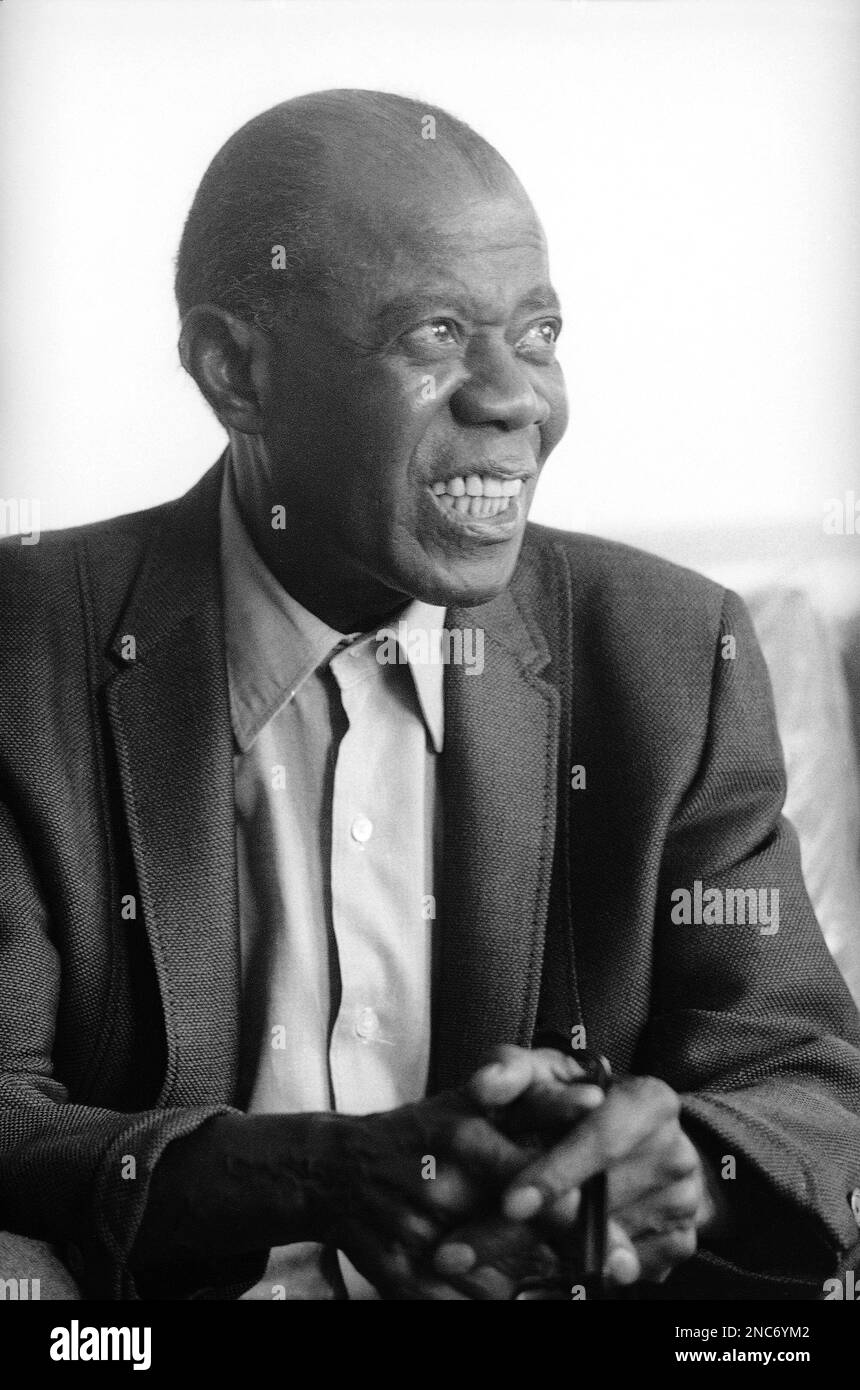 Louis Armstrong at his home in Corona, New York on June 23, 1971, after ...