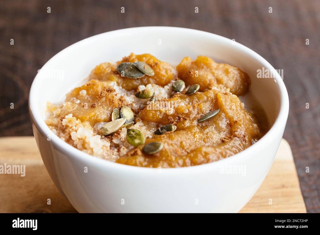 Quinoa Butternut Squash Breakfast Bowl Stock Photo - Alamy
