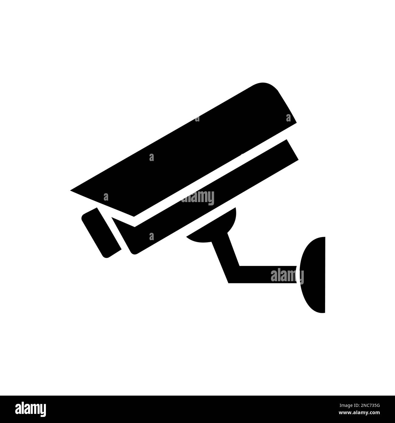 SECURITY CAMERA PICTOGRAM IN BLACK COLOR, CCTV (CLOSED CIRCUIT ...