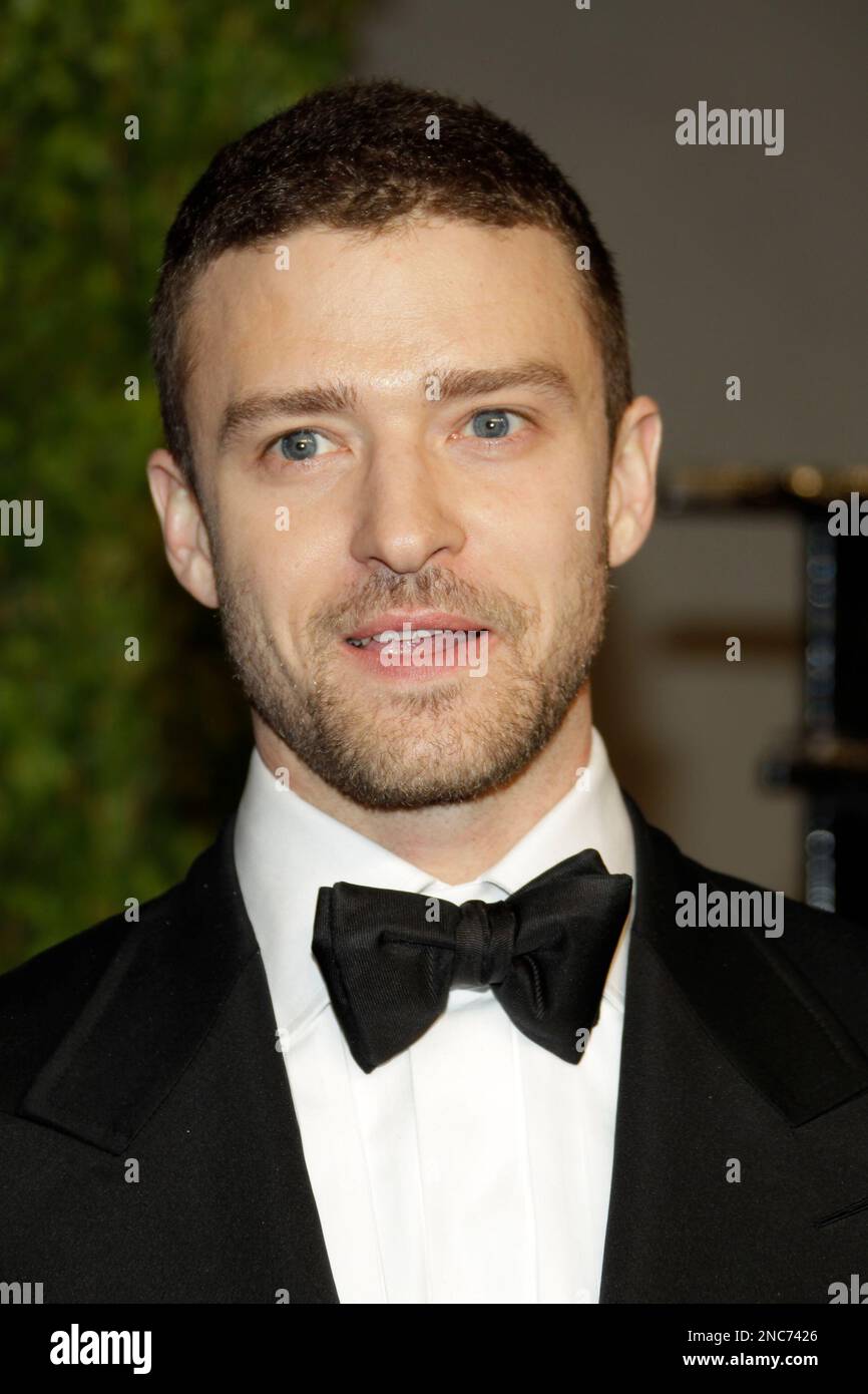 Justin Timberlake arrives at the Vanity Fair Oscar Party at the Sunset ...
