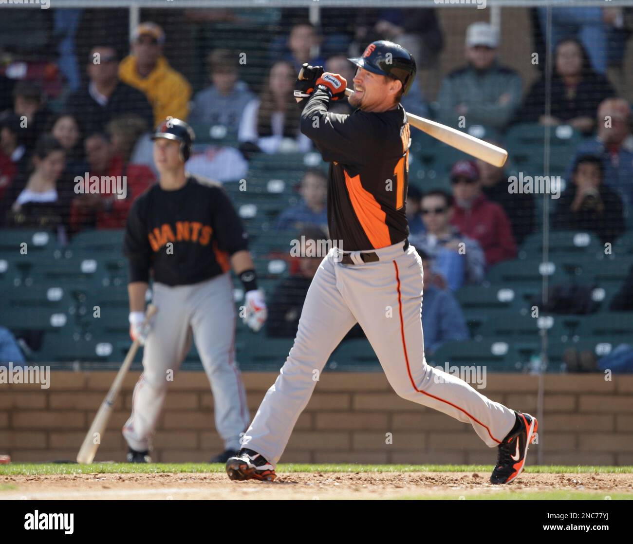 San Francisco Giants' Aubrey Huff during a spring training baseball ...