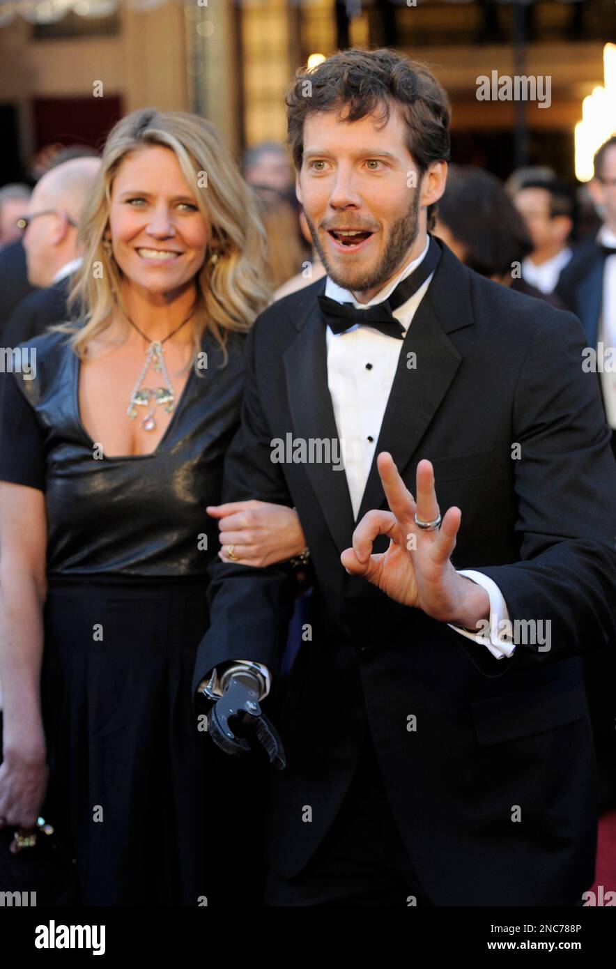 Aaron Lee Ralston, right, arrives with wife Jessica Trusty before the ...