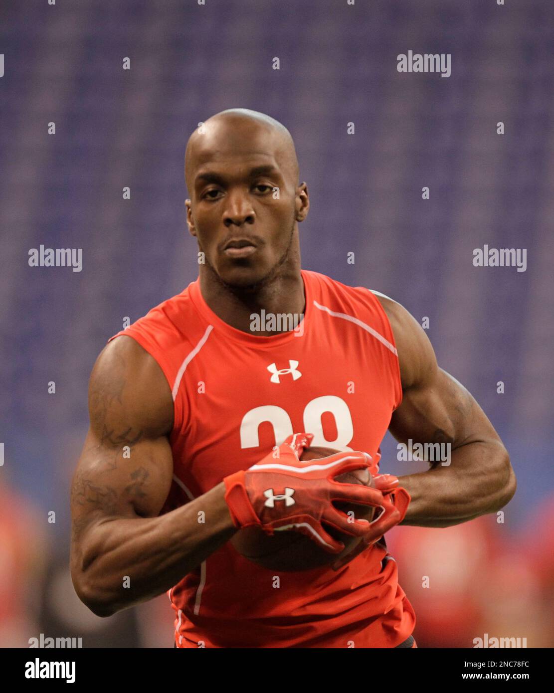 Purdue wide receiver Keith Smith during a drill at the NFL football ...
