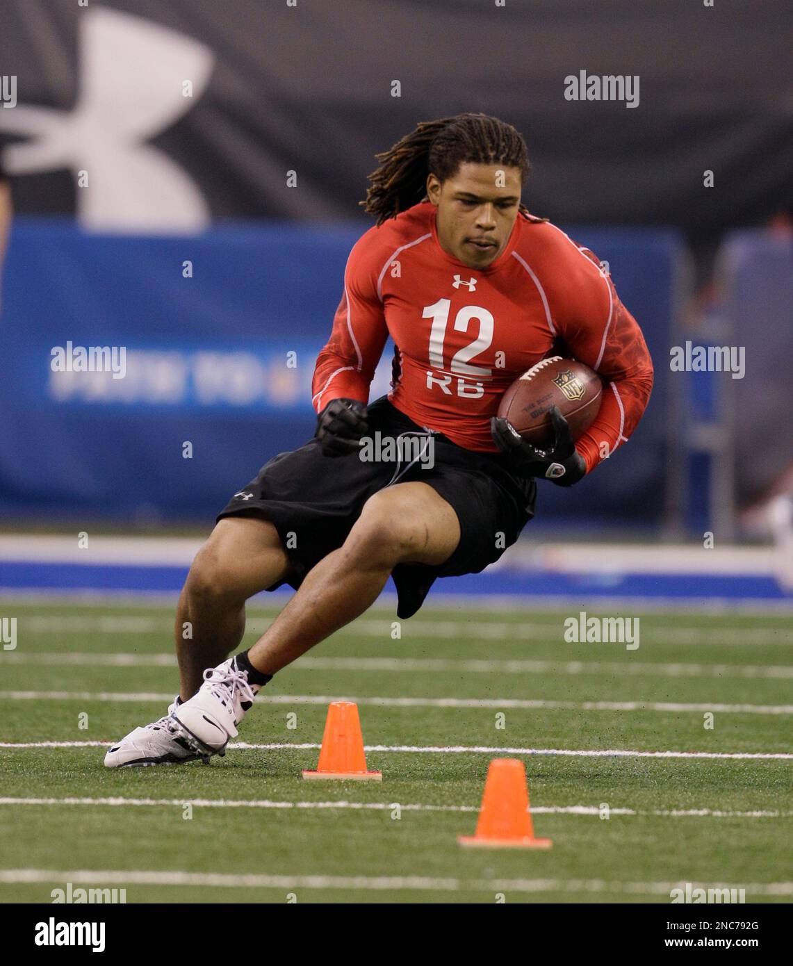 Virginia Tech running back Darren Evans during the NFL football ...