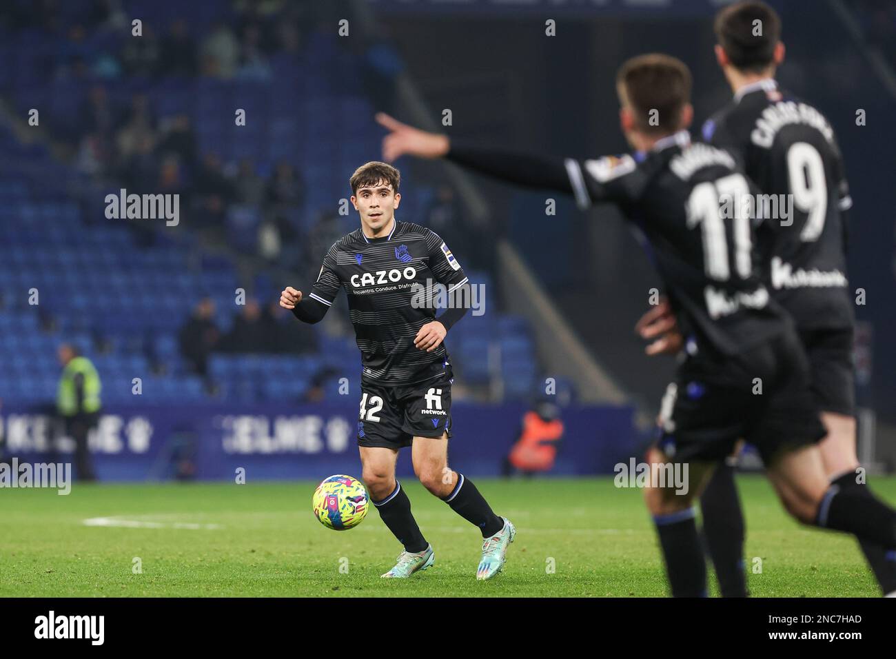 Barcelona, Spain. 13/02/2023, Pablo Marin of Real Sociedad during the ...