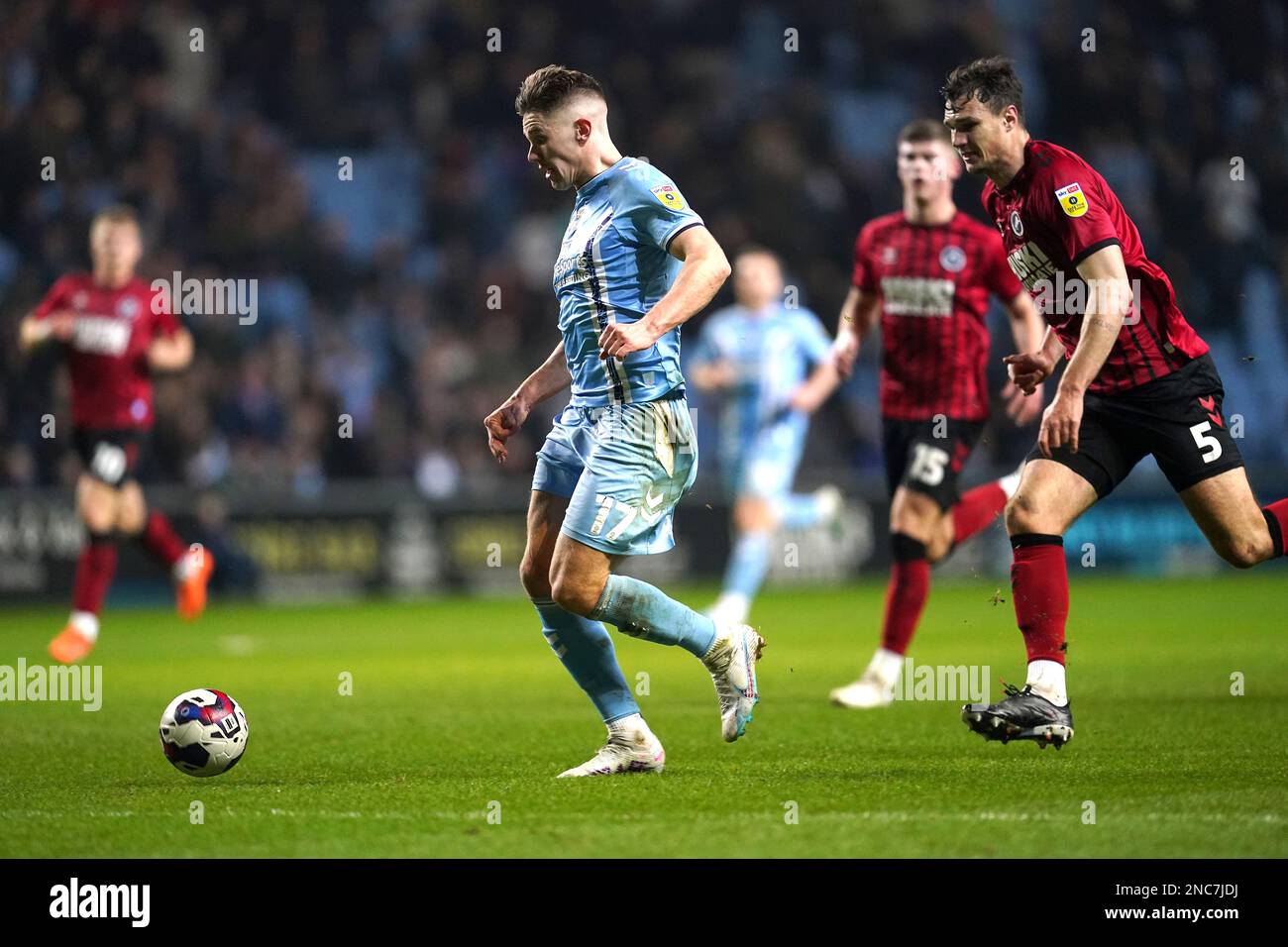 Coventry City's Viktor Gyokeres attempts a shot on goal during the Sky ...
