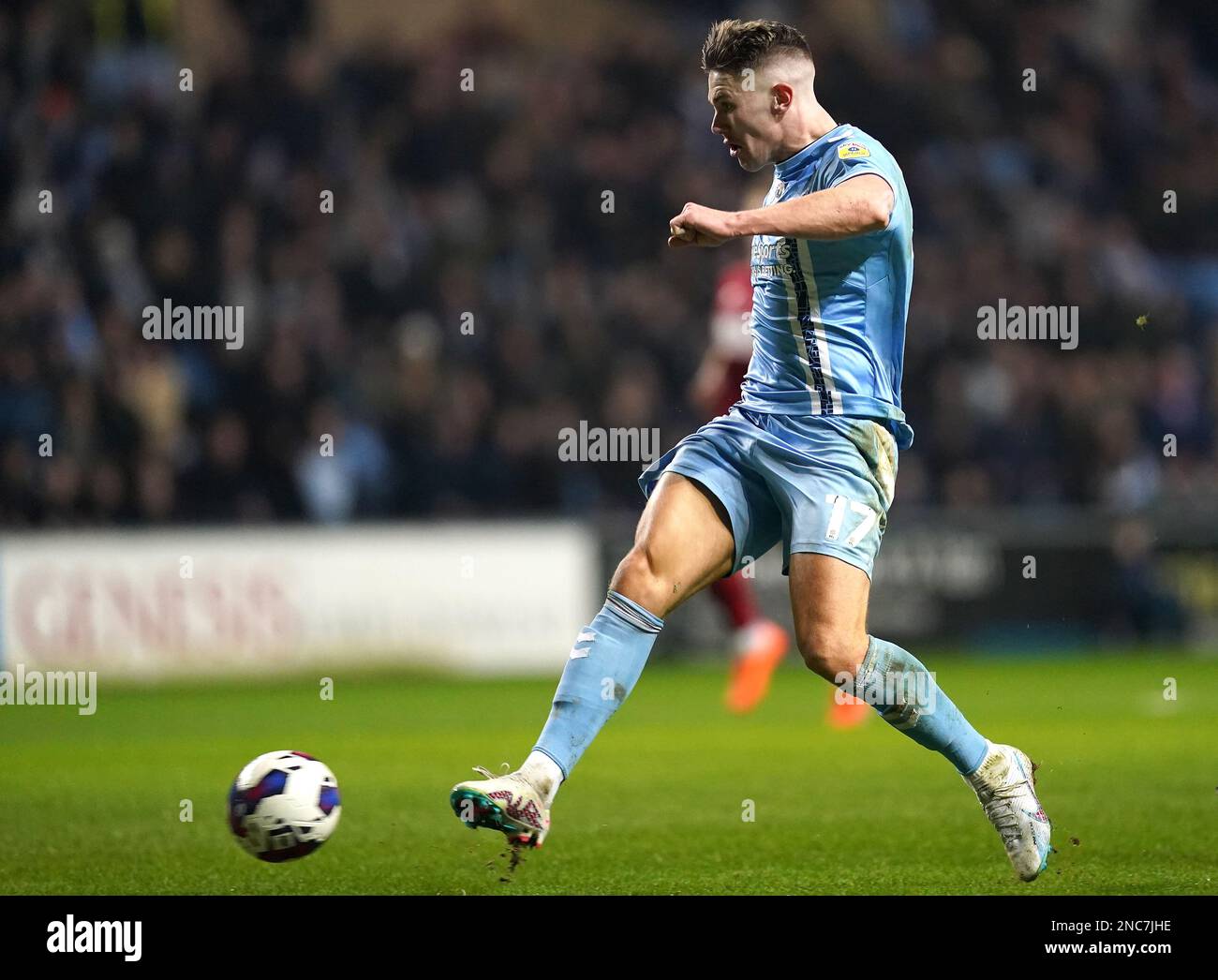 Coventry City's Viktor Gyokeres attempts a shot on goal during the Sky ...