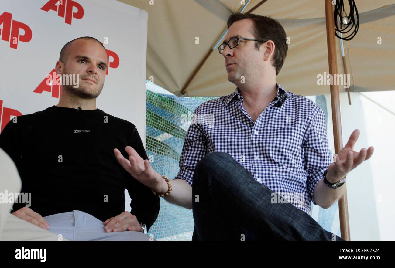 This Friday, Feb. 25, 2011 photo shows chef Nate Appleman, left, and ...