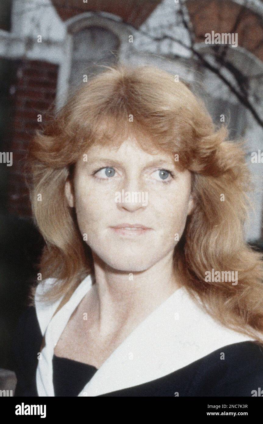 Miss Sarah Ferguson,whose engagement to HRH Prince Andrew was announced ...