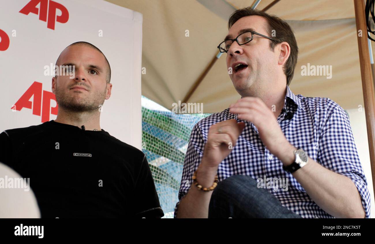 This Friday, Feb. 25, 2011 photo shows chef Nate Appleman, left, and ...