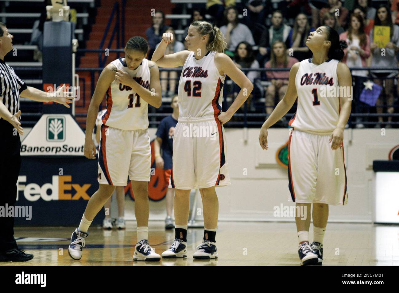 In this Feb. 24, 2011 photograph Mississippi forward Tori Slusher (42 ...