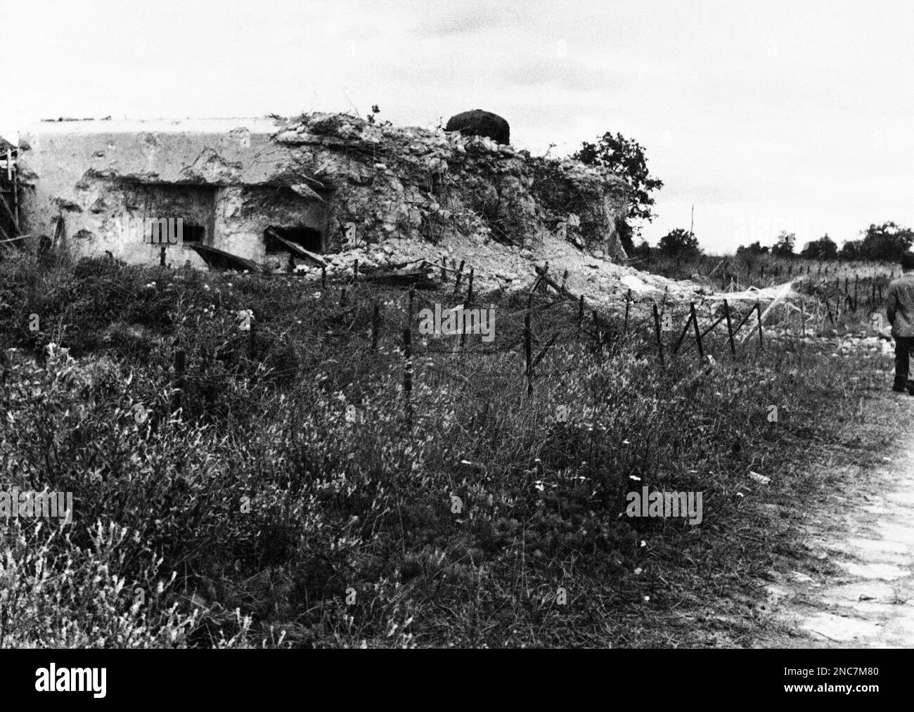 A Maginot Line casemate in eastern France on March 6, 1941, opposite ...