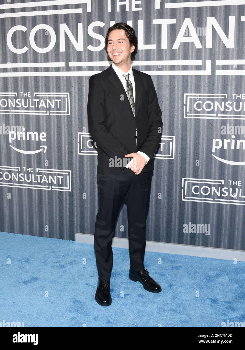 13 February 2023 - Los Angeles, California - Nat Wolff. Prime Video's The Consultant Premiere at ...