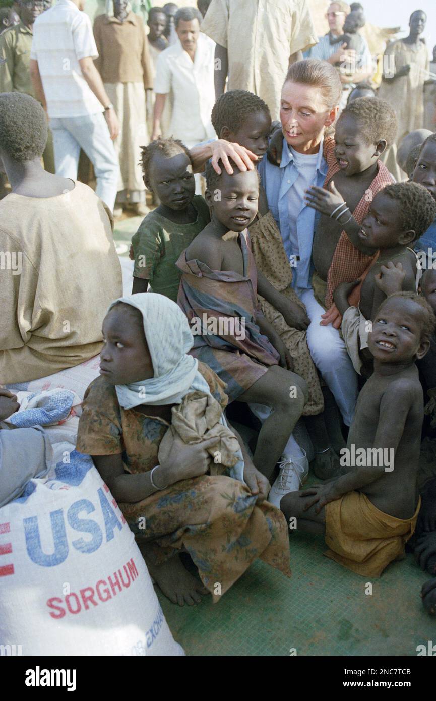 Screen actress Audrey Hepburn, goodwill ambassador of the United ...
