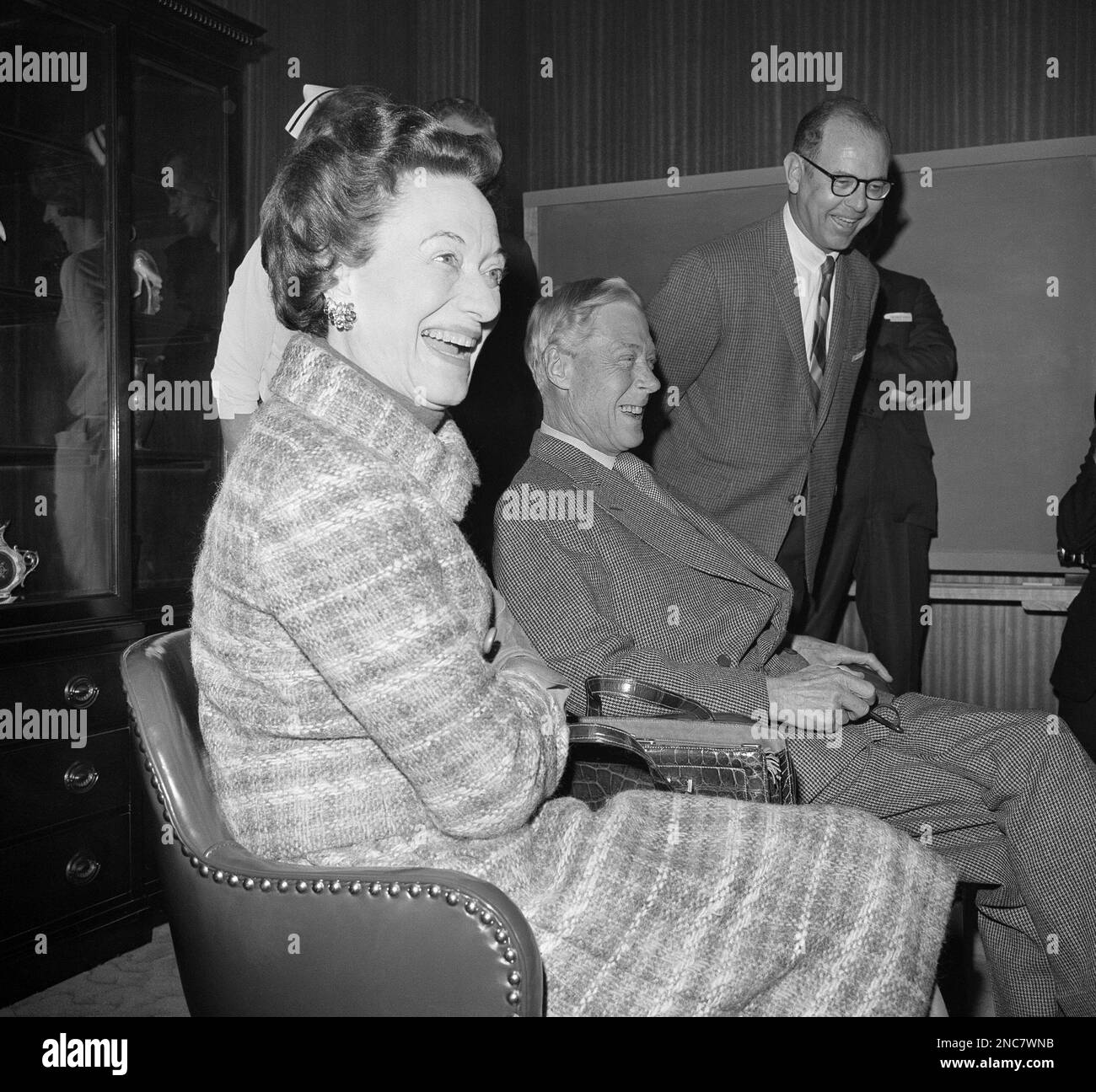 The Duke and Duchess of Windsor were jovial, yet serious, during a news ...