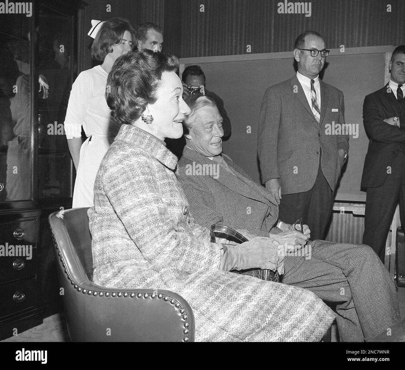 The Duke and Duchess of Windsor were jovial, yet serious, during a news ...