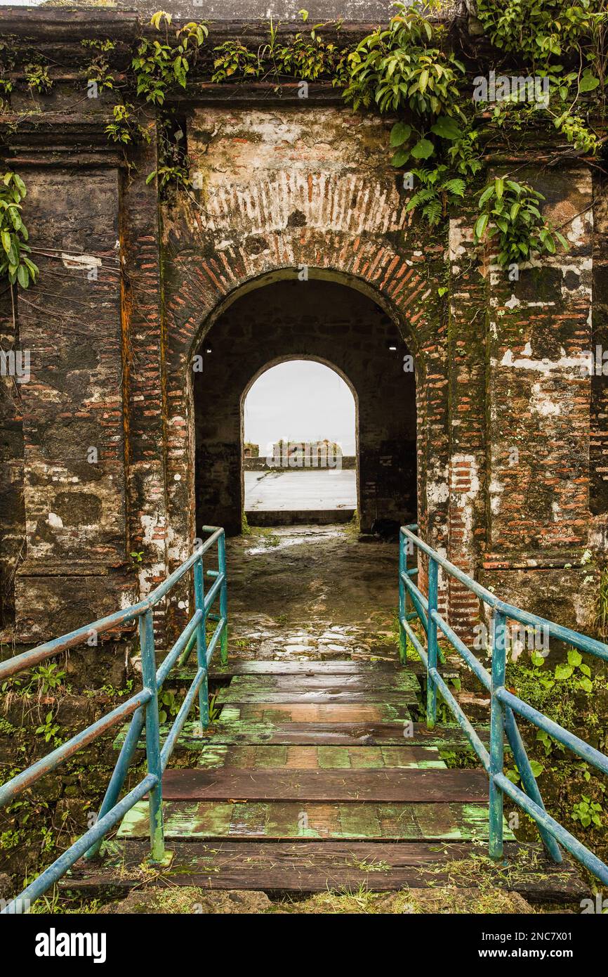 Ruins of Fort San Lorenzo, at the mouth of the Chagres River on the ...