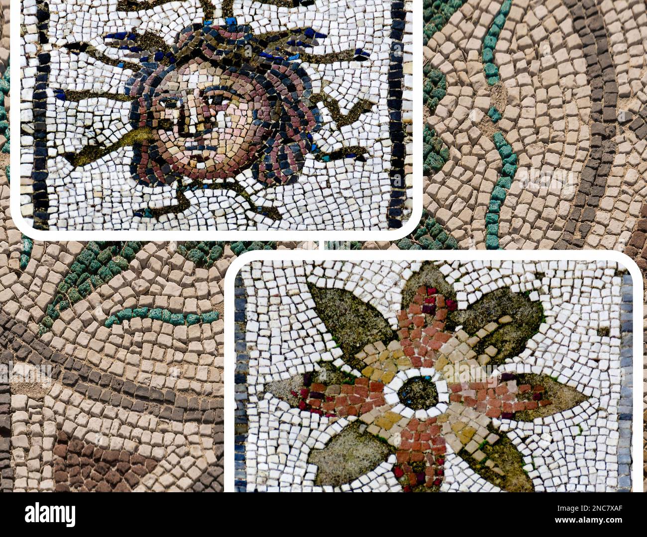 Roman gladiator fight mosaic hi-res stock photography and images - Alamy