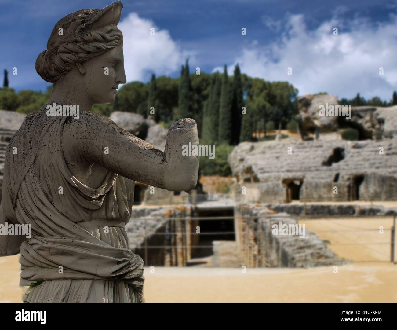 Italica roman amphitheatre spain hi-res stock photography and images ...