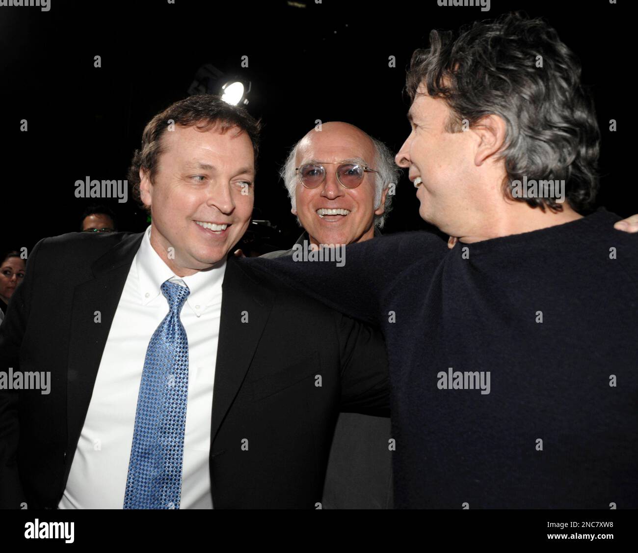 From left to right, writer and director Bobby Farrelly, actor and ...
