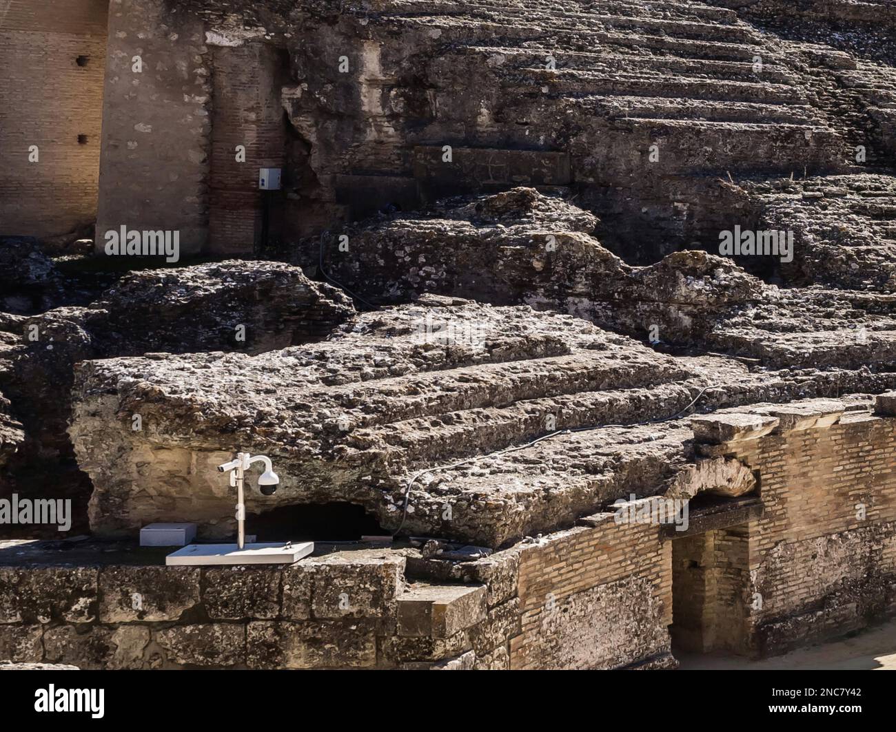 The Amphitheater of Italica, one of the first Roman colonies in Spain ...