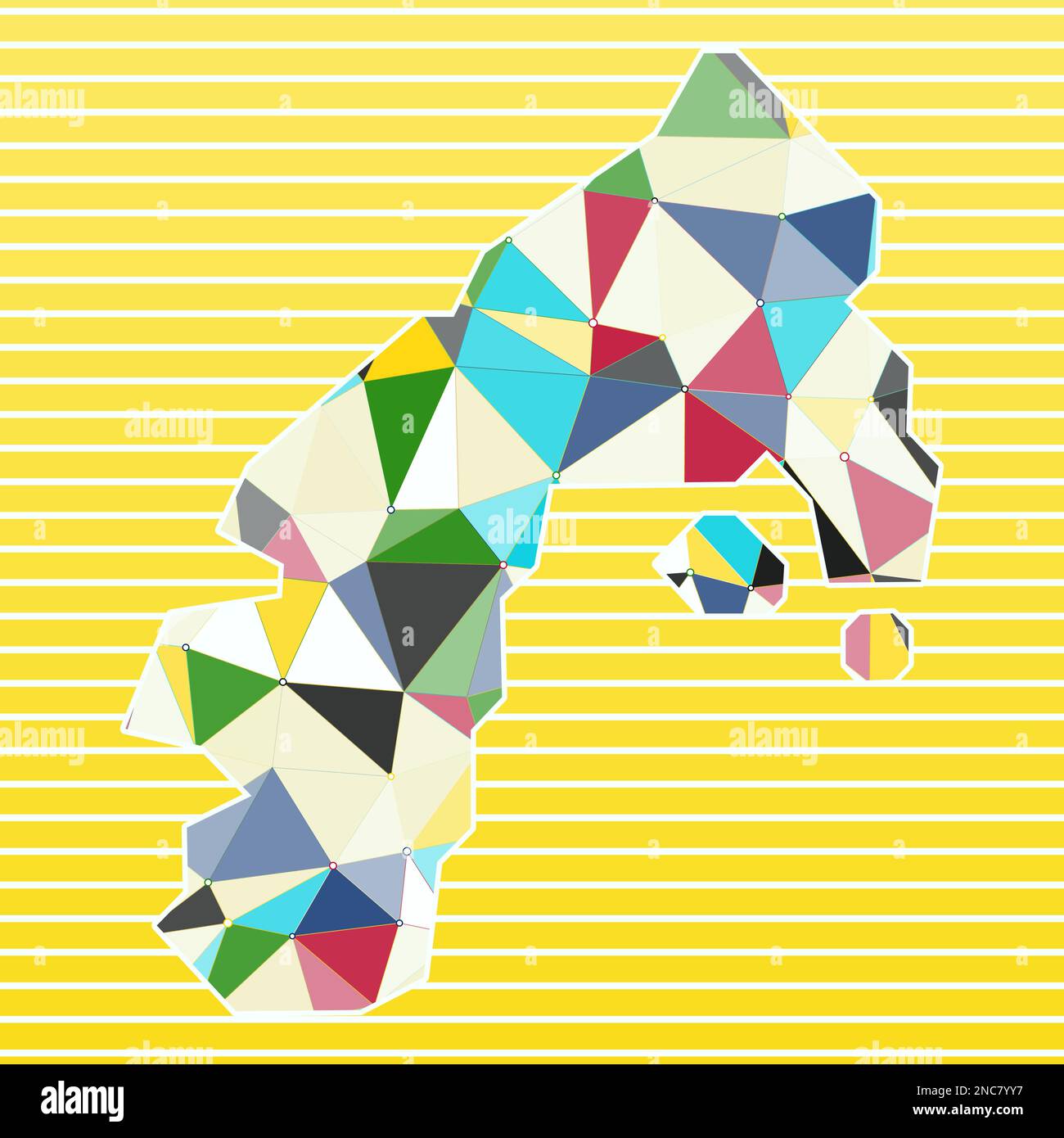 Water Island vector illustration. Water Island design on gradient ...