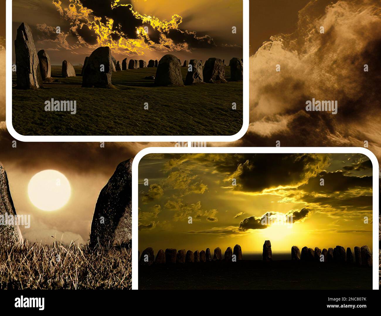 The Ale Stones are a funerary megalithic monument located in Scania, in ...